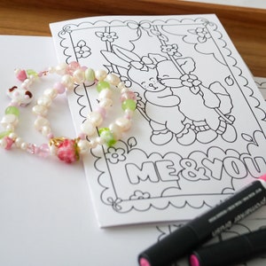 Valentine's Day Foldable Colouring Card | Digital Download | A4 ...