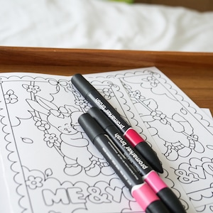 Valentine's Day Foldable Colouring Card | Digital Download | A4 ...