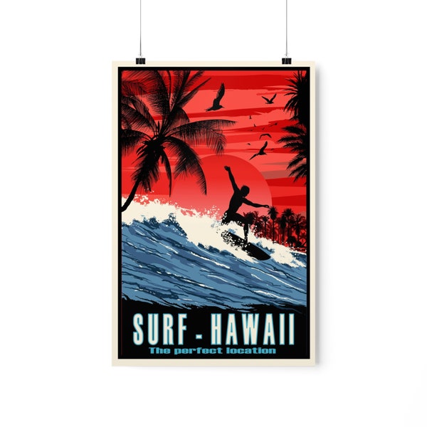 Surf Poster - Etsy