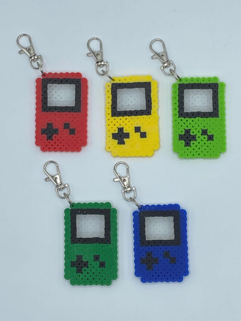 Gameboy Perler Bead Keychains - Etsy