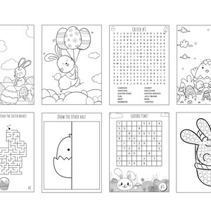 100 Printable Easter Colouring Pages, Easter Colouring Book, Kids ...