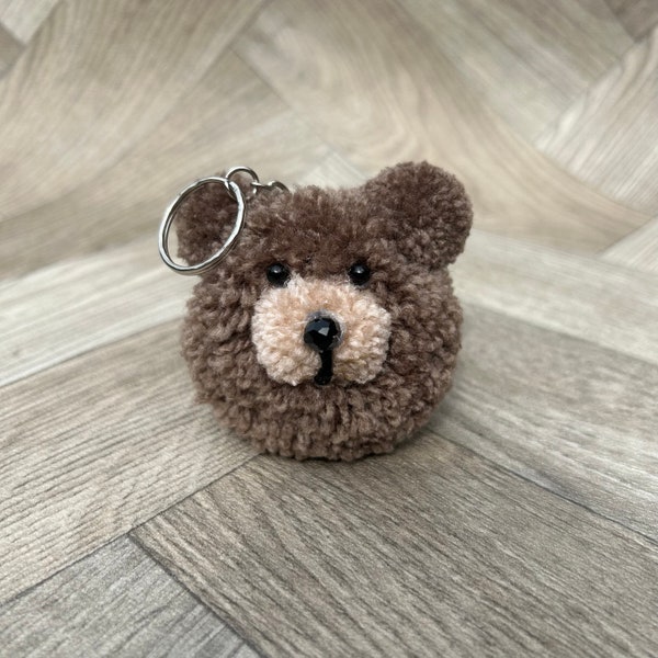 Pom Pom Keyring - Etsy UK