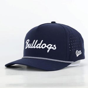 BULLDOGS Custom Performance Rope Hat - NAVY - Etsy