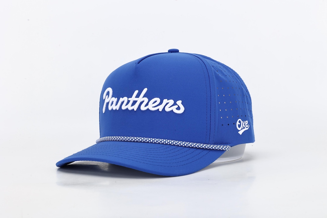 PANTHERS Custom Performance Rope Hat - ROYAL BLUE - Etsy