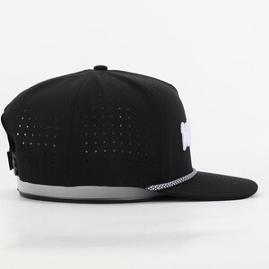 WILDCATS Custom Performance Rope Hat - Black With Black & White Rope - Etsy