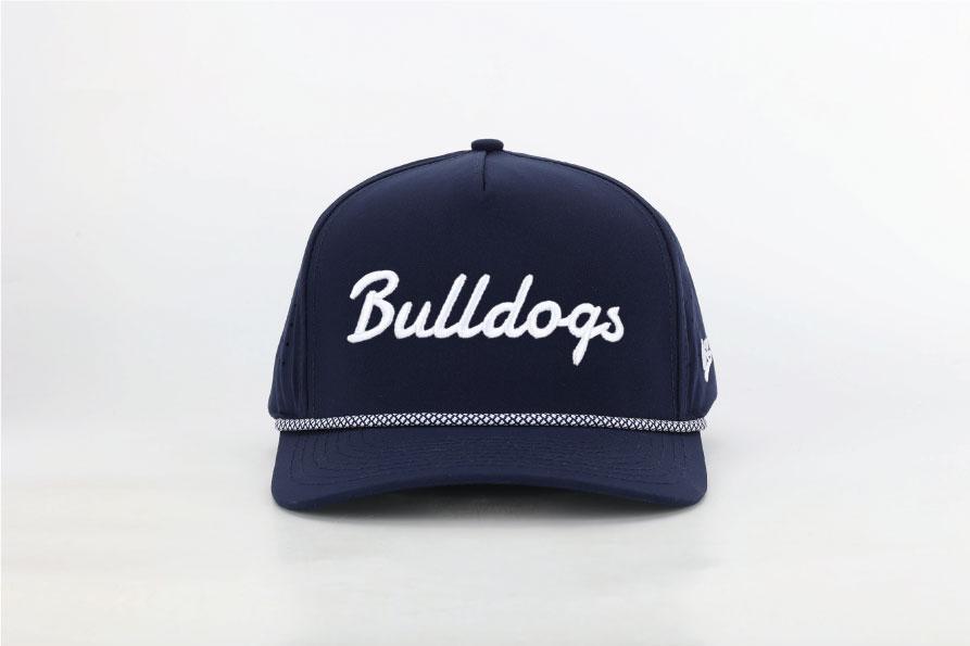 BULLDOGS Custom Performance Rope Hat - NAVY - Etsy