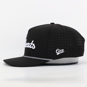 WILDCATS Custom Performance Rope Hat - Black With Black & White Rope - Etsy