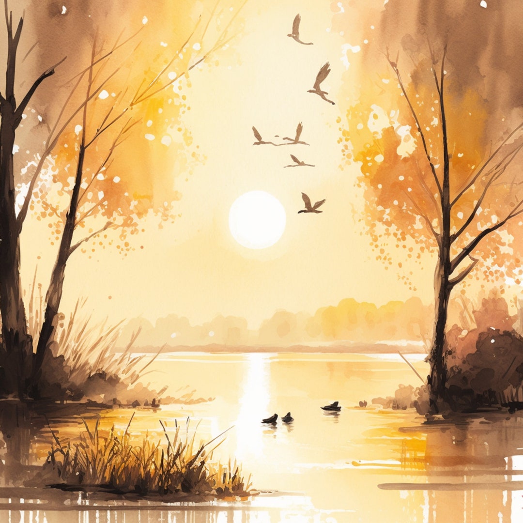 The Lake's Lullaby - Framed Print of a Calm Peaceful Lake | Wall Art ...