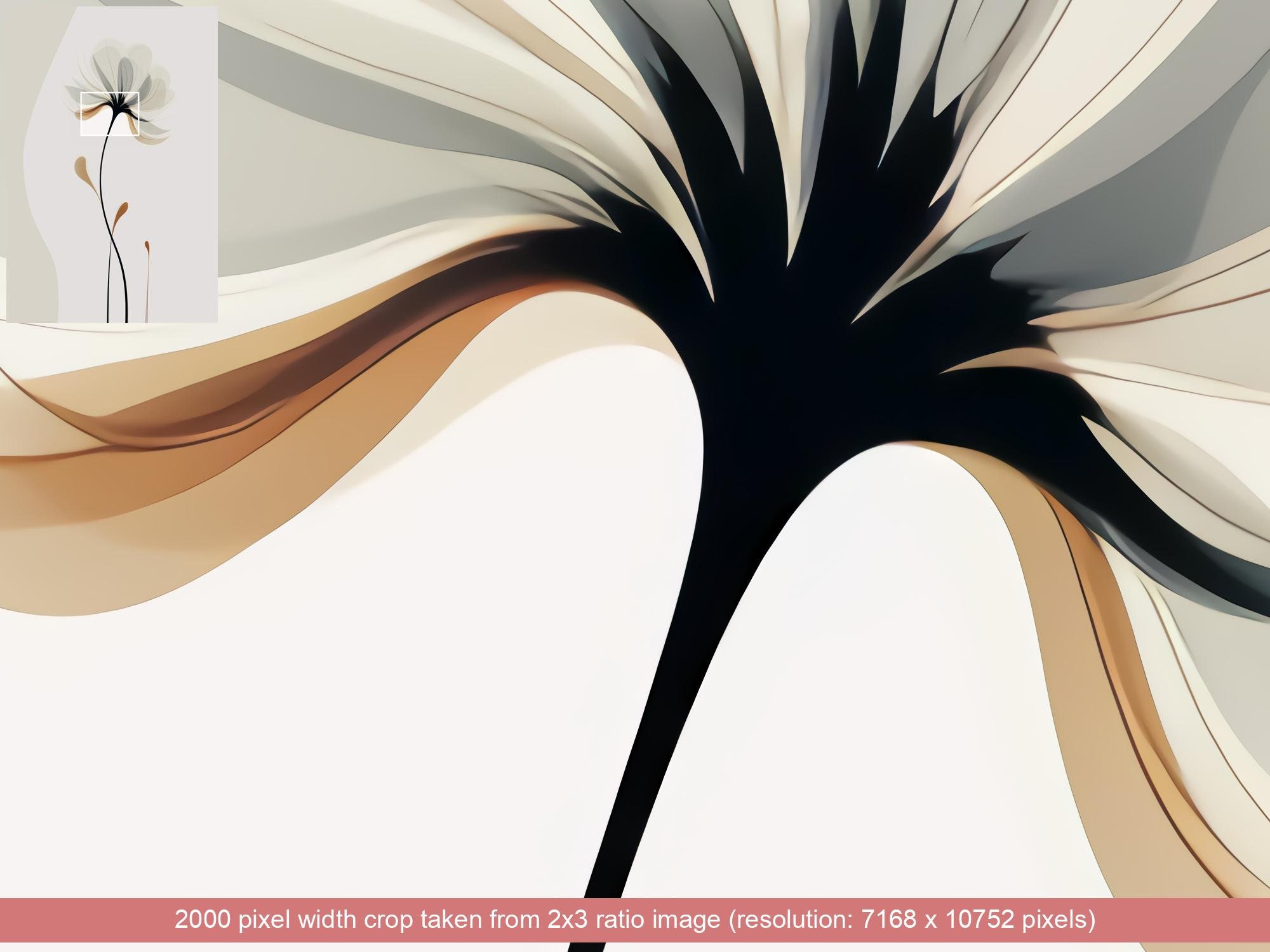 Minimalist Abstract Flower Wall Art Neutral Modern Decor - Etsy