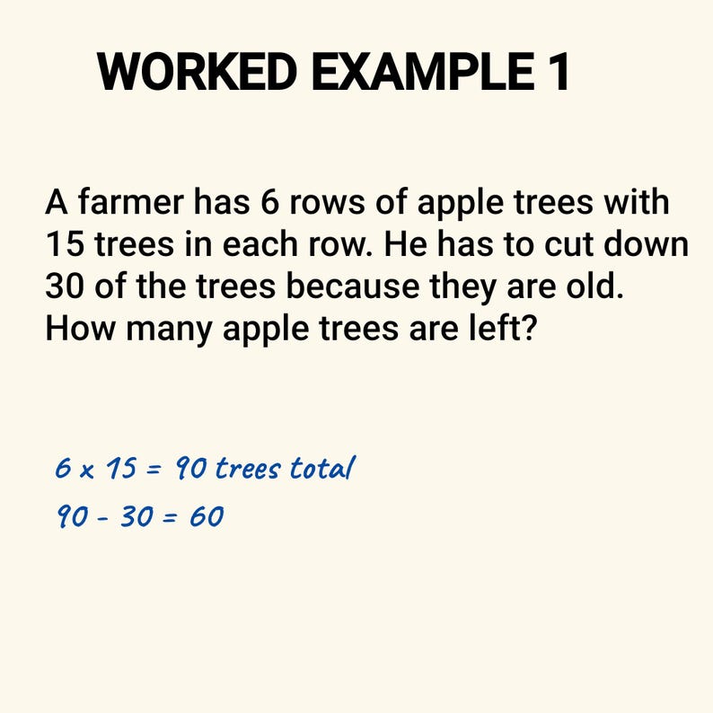 Real-world Math Word Problems | Printable Tests With Answers (PDF) - Etsy
