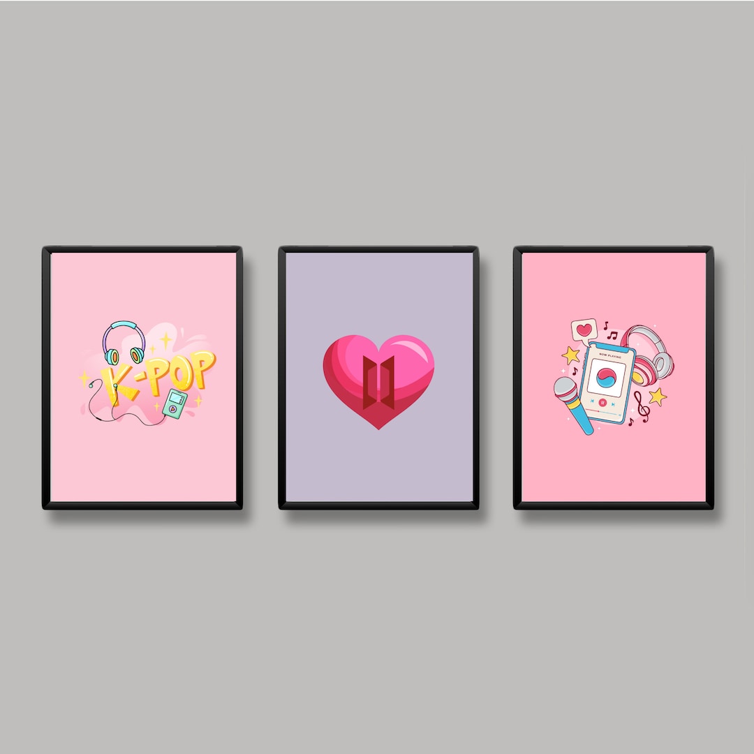BTS - K-POP Group Wall Art Design, Digital Printing, Livingroom, K-POP ...