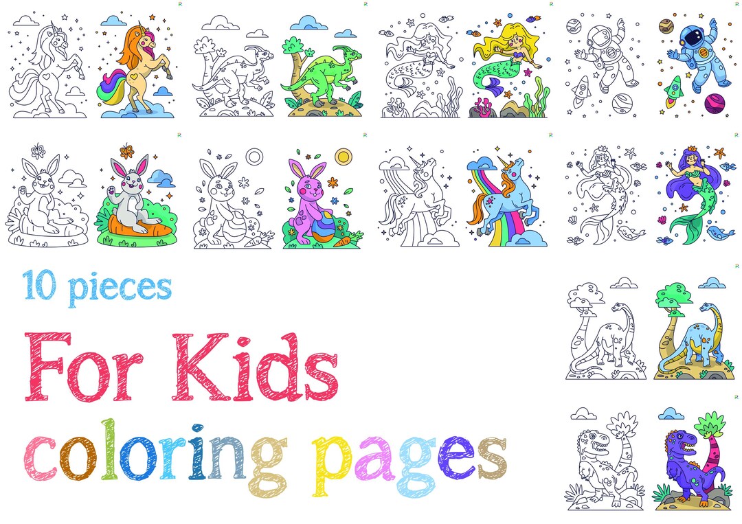 Digital Coloring Book for Kids - Fun and Educational PDF Coloring Pages ...