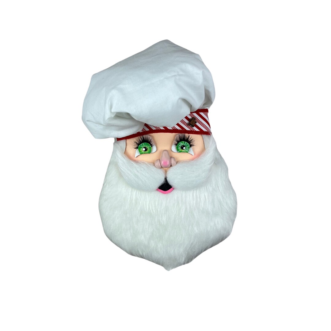 Santa Chef Wreath Attachment, Wall Hanger, Knock Your Socks off ...