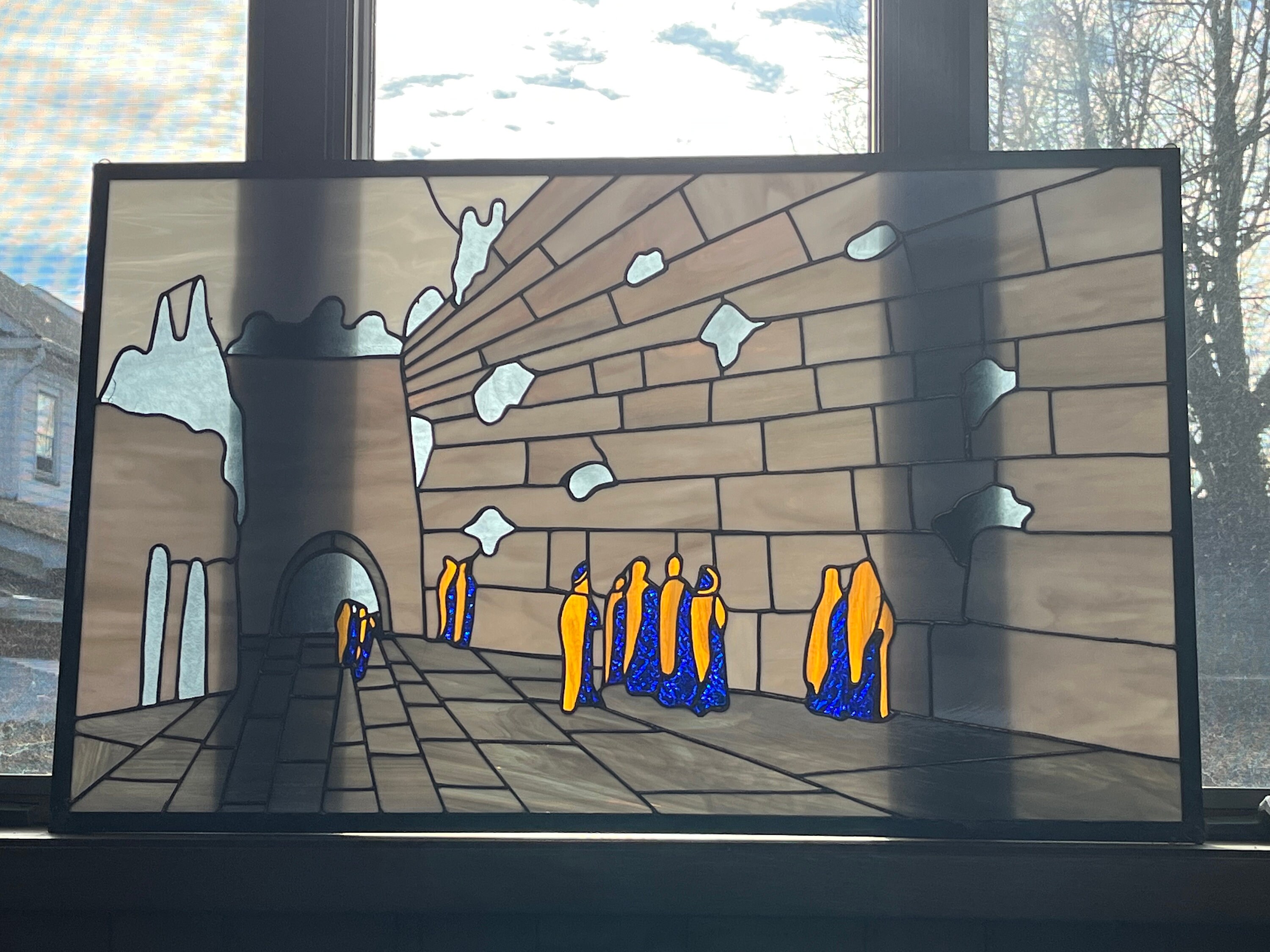 Stained Glass Panel of the Western Wall (kotel) Plaza - Etsy