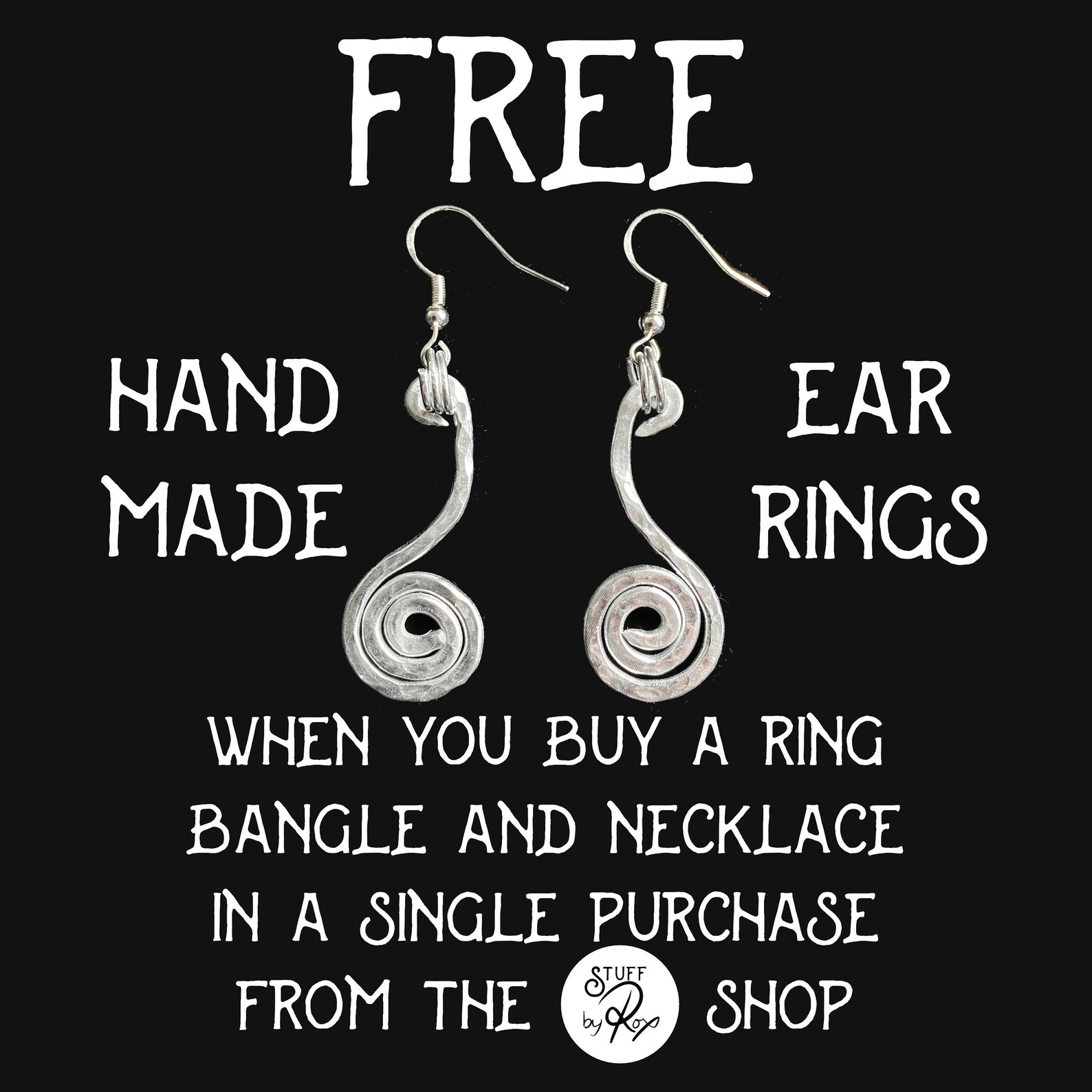 Ancient Inspired Handmade Planished Abstract Hare Design Aluminium Ring ...