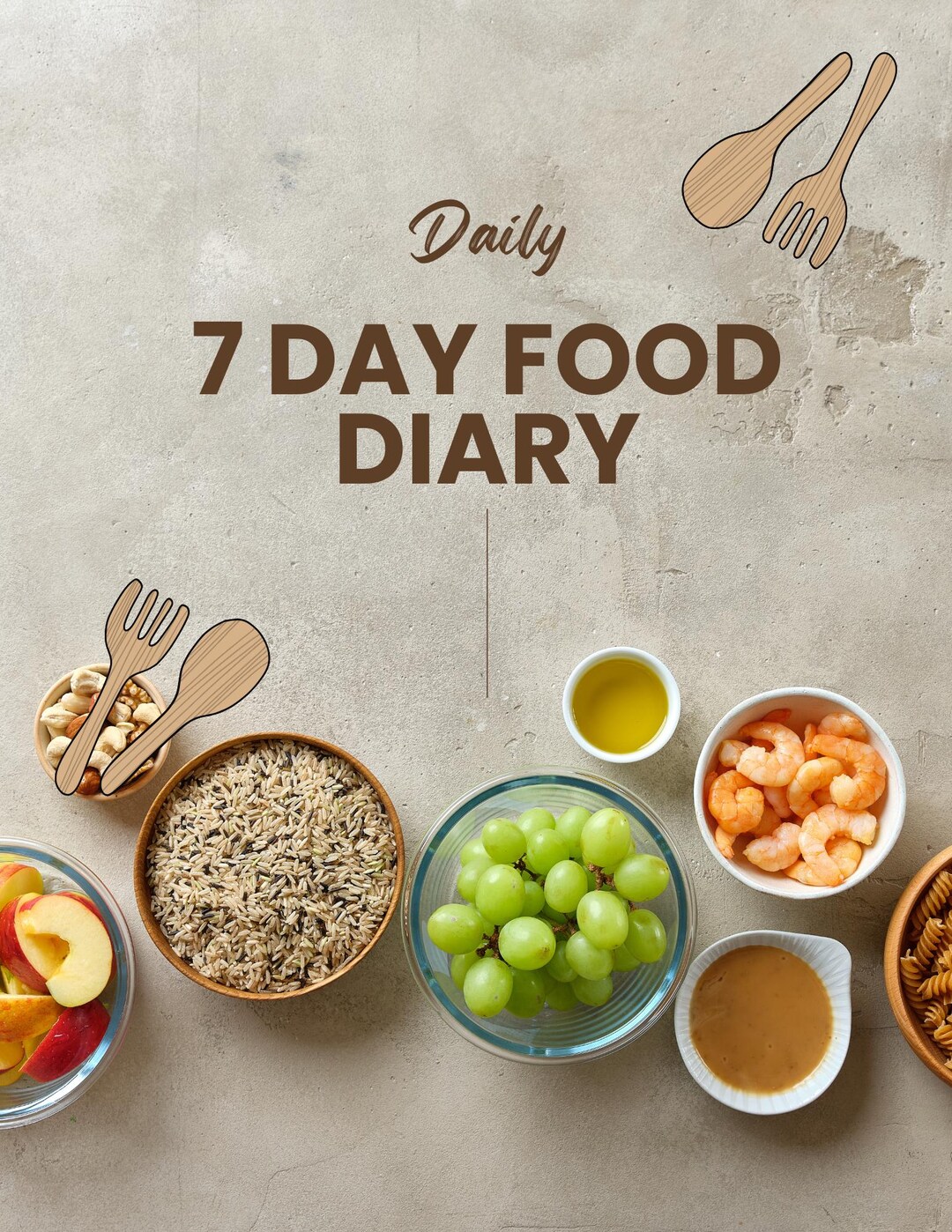 7 DAY FOOD DIARY - Etsy