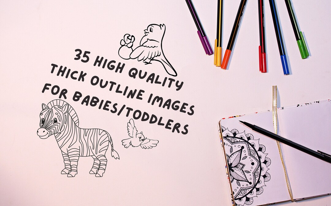 Baby Coloring Book, Toddler Coloring Book, Infant Coloring Book ...