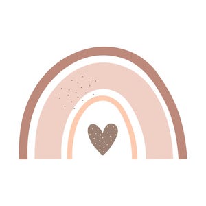 Digital Download Nursery Boho Rainbow Heart - Etsy