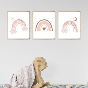 Digital Download Nursery Boho Rainbow Heart - Etsy