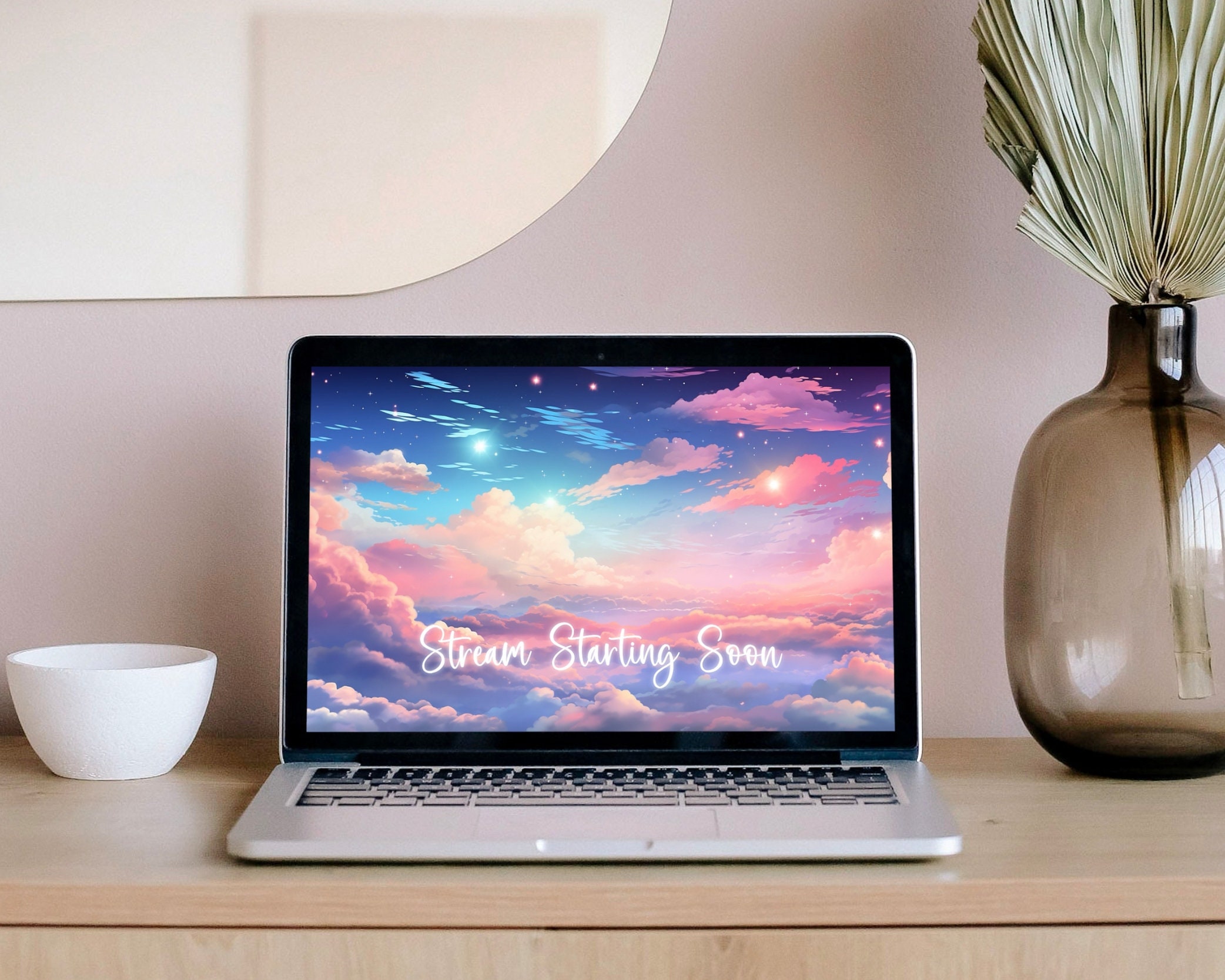 ANIMATED Twitch Screens Celestial Sky Cute Stream Starting Soon - Be ...