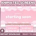 ANIMATED Twitch Screens Pastel Cute Clouds / Stream Starting Soon Be ...
