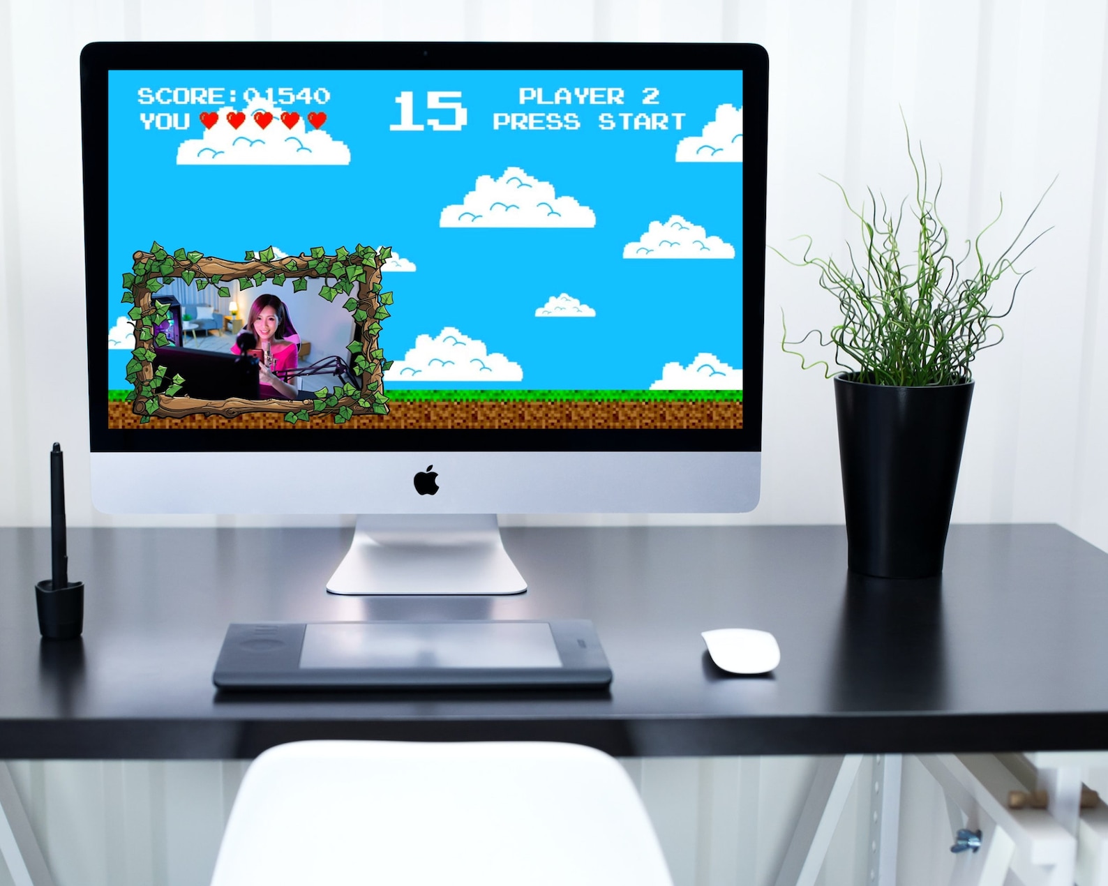 Webcam Border Twitch Ivy Webcam Overlays - Green Plants Vines Forest ...