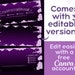 Twitch Banner Template - Dark Night Celestial Sky Editable Customizable ...