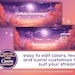 Twitch Banner Template Starry Night Sky Editable Customizable Twitch ...
