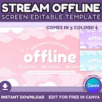Blue Twitch Banner / Star Twitch Banner / Stream Assets / Streamer ...