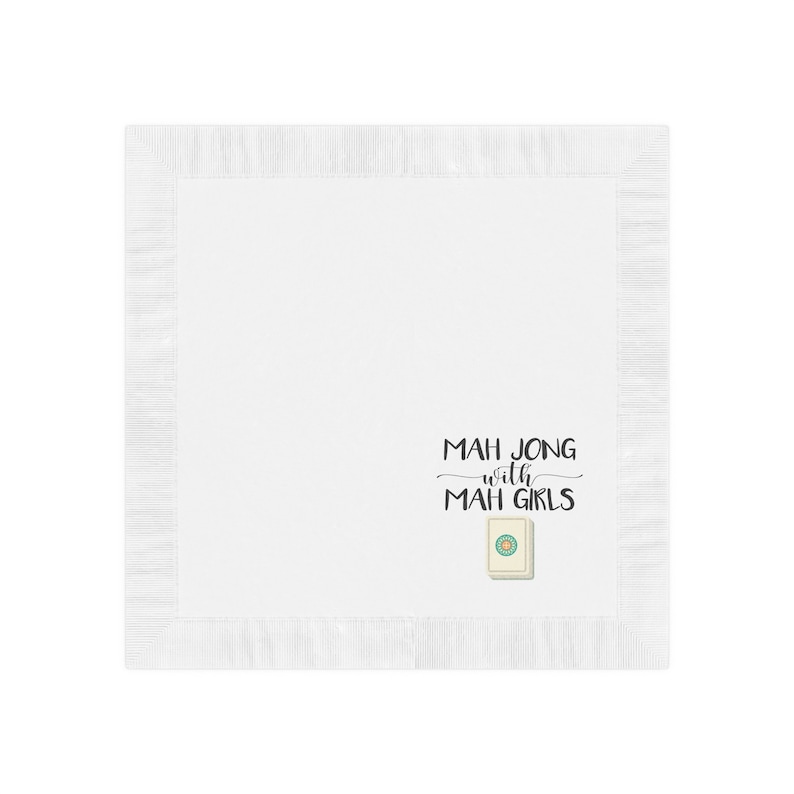 Mah Jong With Mah Girls Cocktail Napkins - Etsy