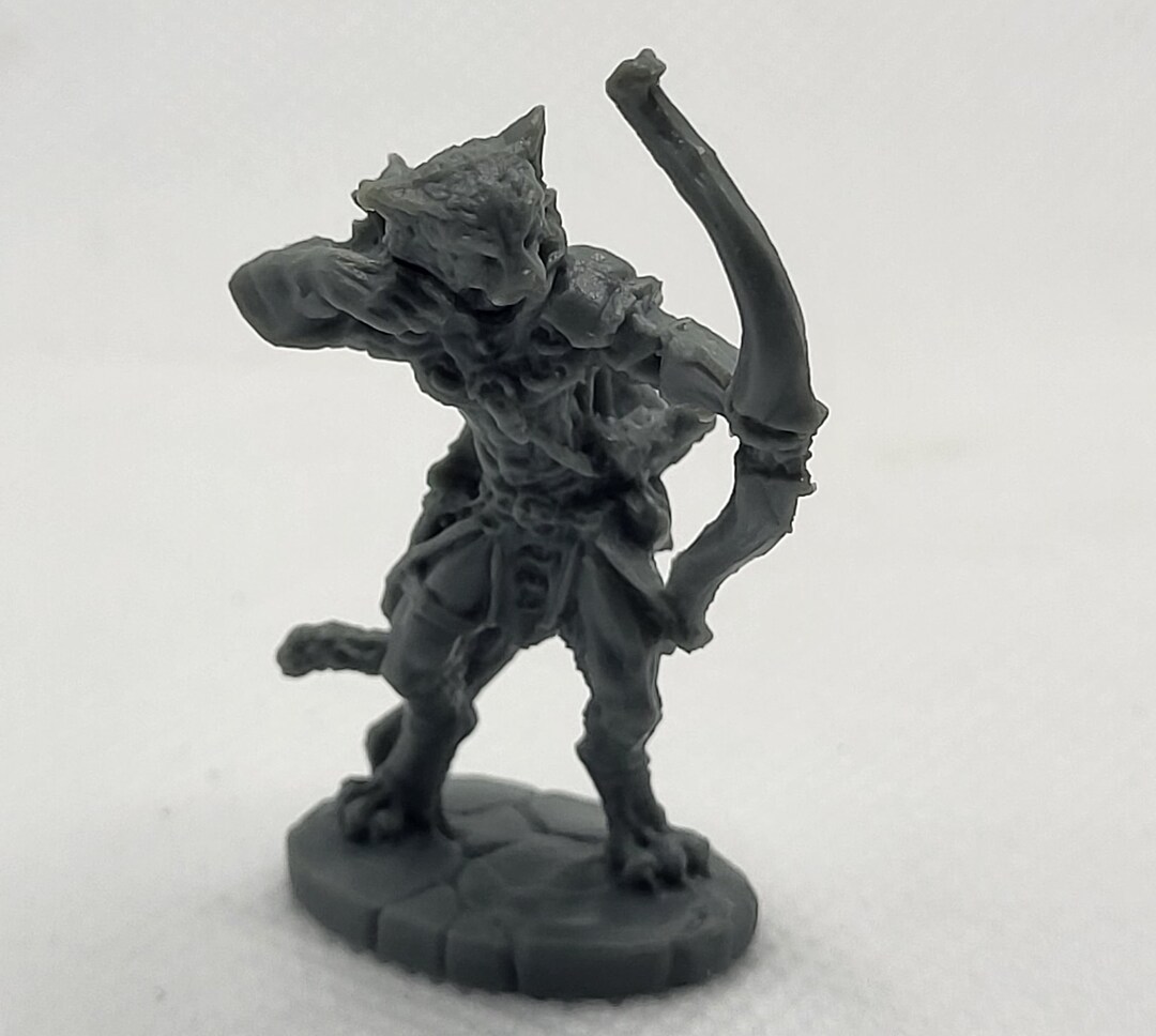 Custom Painted Cat Folk Rogue/ranger/fighter for Dnd Pathfinder TTRPG ...