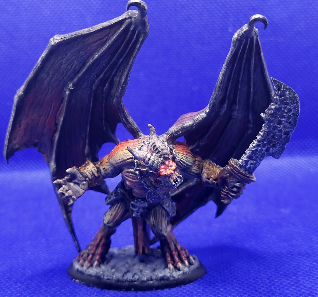 Winged Blood Demon Miniature for Dnd, Pathfinder, TTRPG - Etsy
