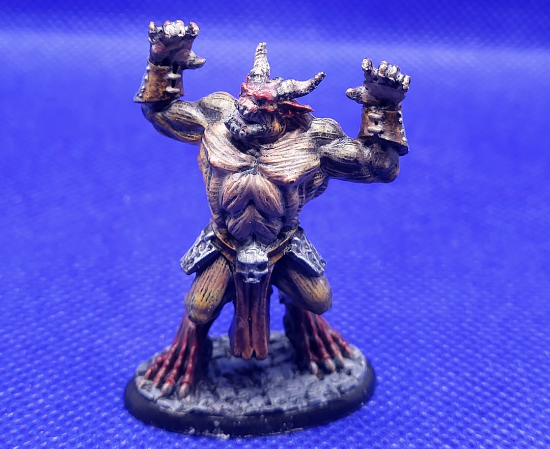 Roaring Blood Demon Miniature for Dnd, Pathfinder, TTRPG - Etsy