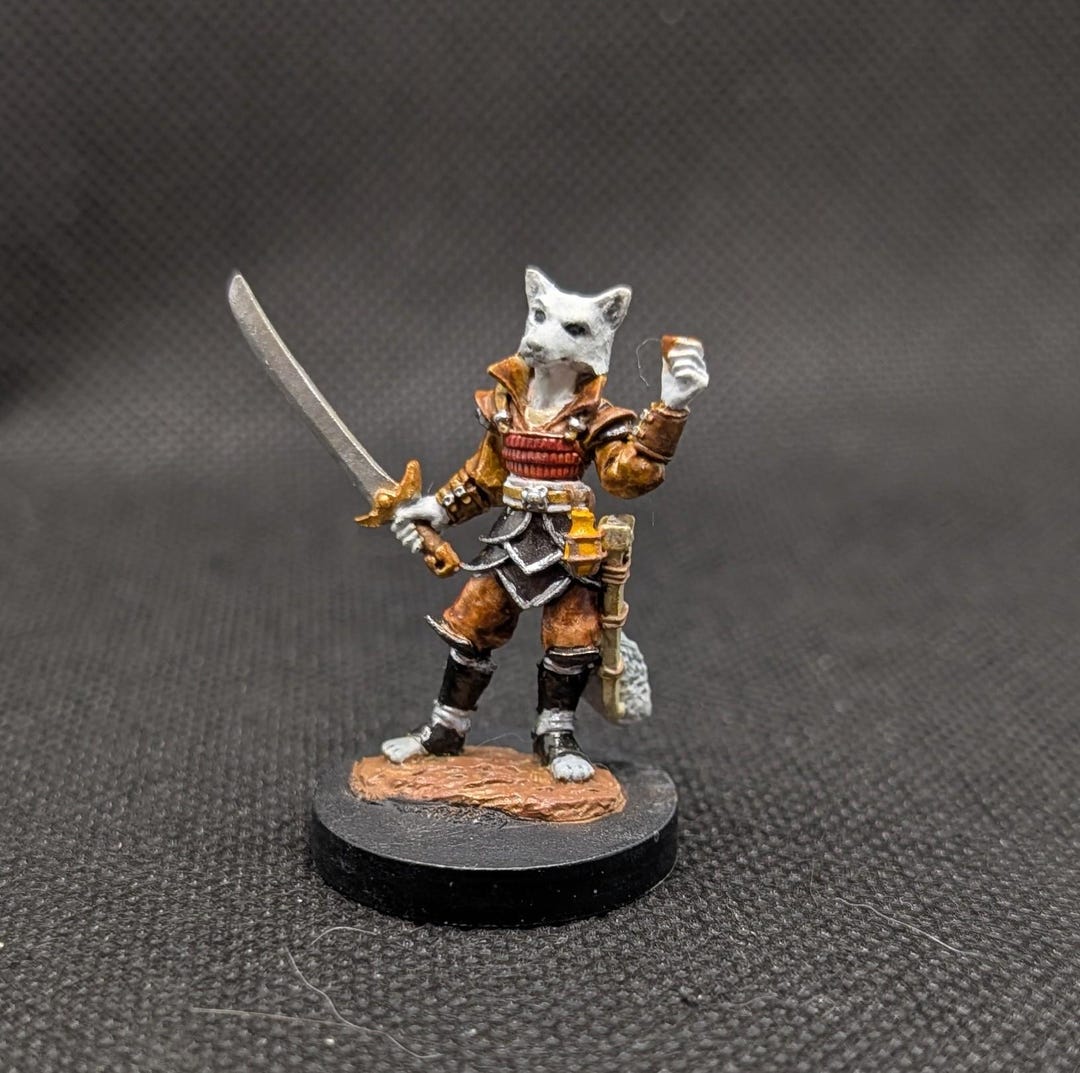 Arctic Fox Kitsune Rogue/fighter/swashbuckler for DND Pathfinder Ttrpg ...
