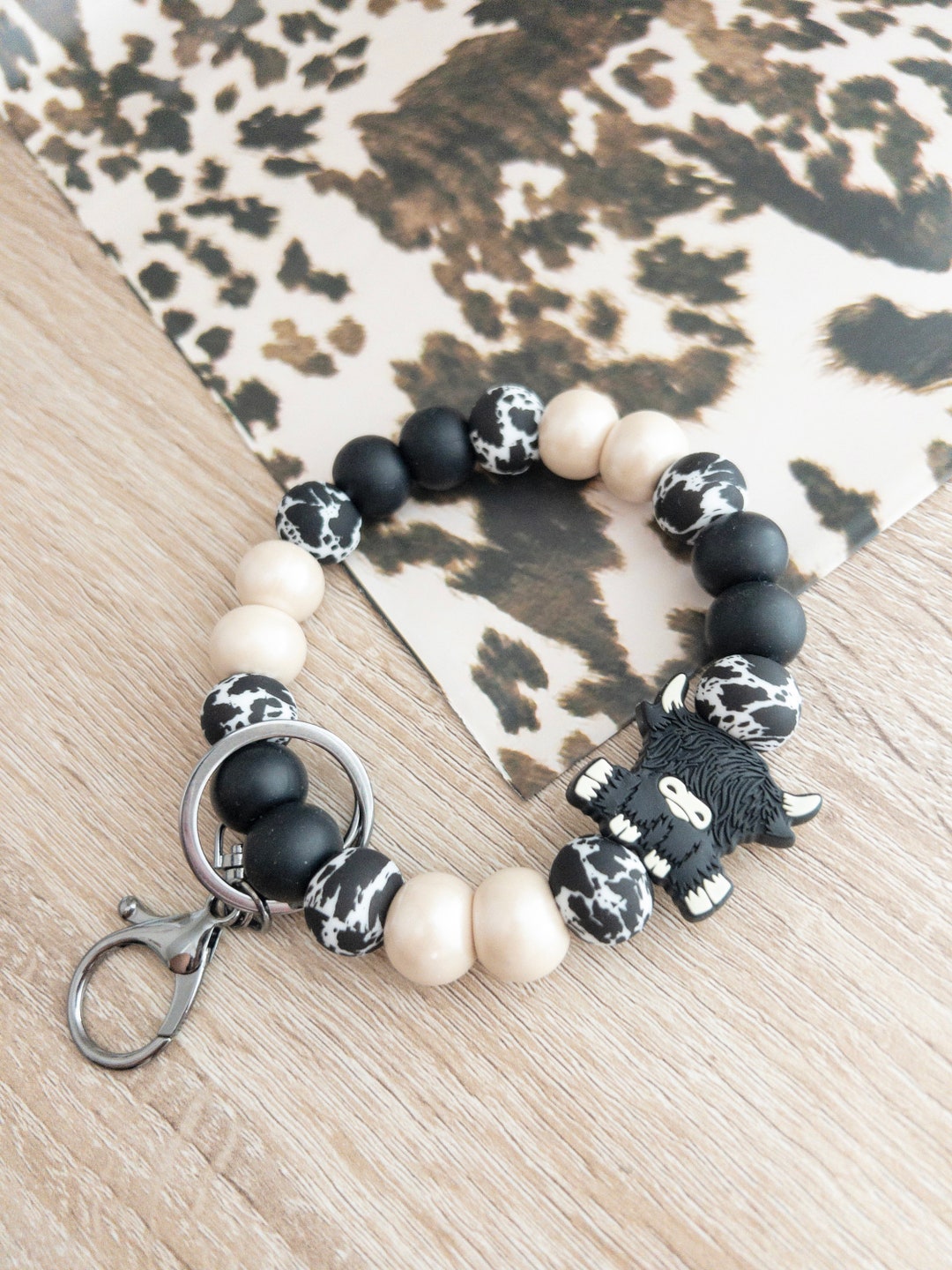 Highland Cow Wristlet | Cow Keychain | Wristlet Keychains | Highland ...