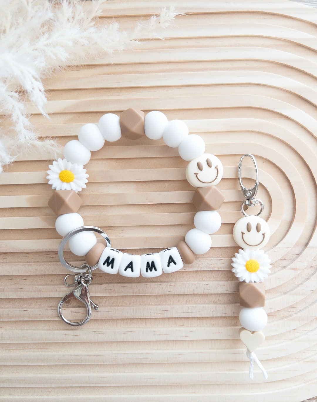 Keychain Wristlet Happy Face Keychains Happy Face Wristlet Daisy ...