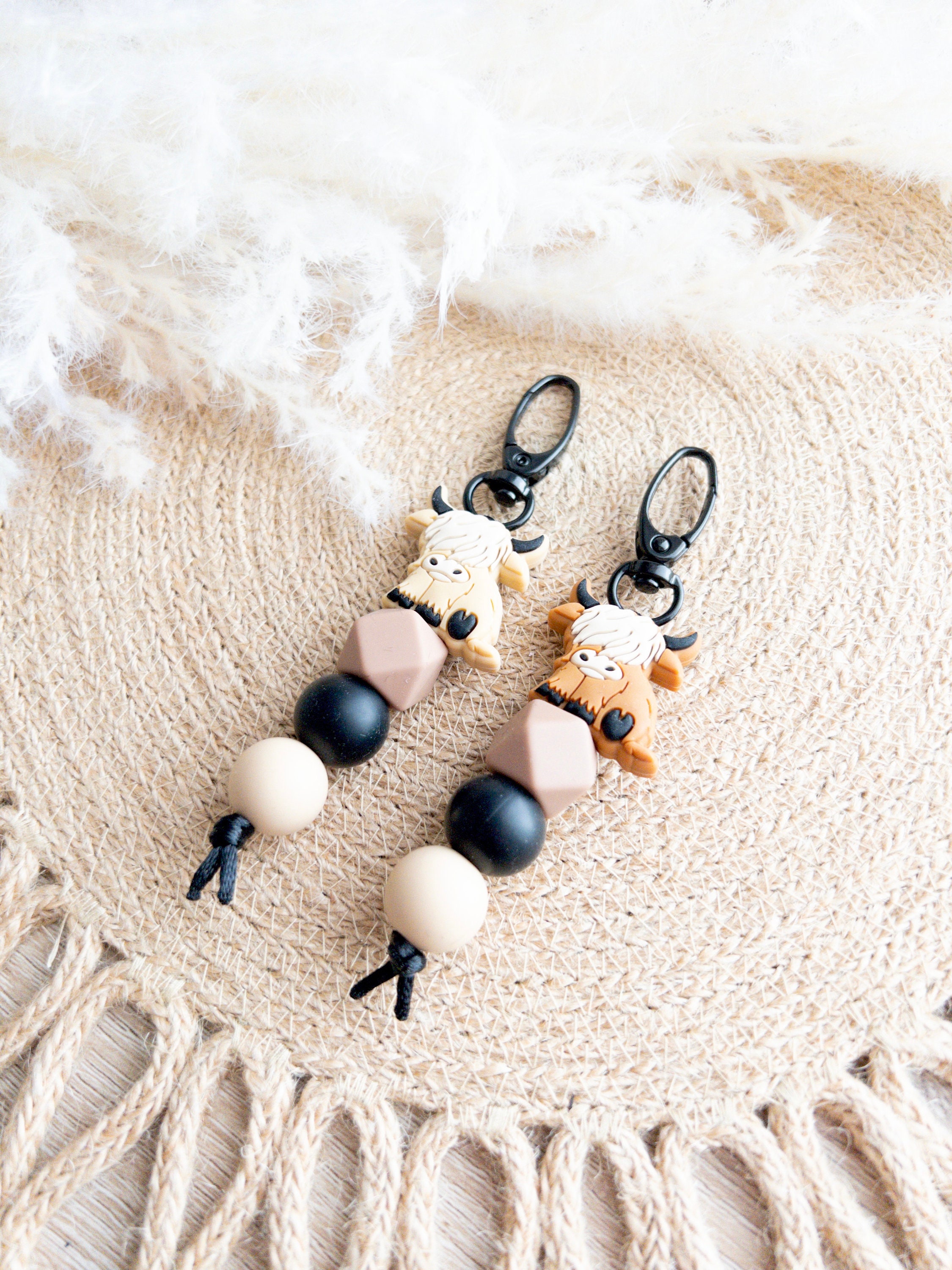 Highland Cow Keychains Highland Cow Keychains Farm Girl - Etsy