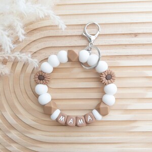 Keychain Wristlet Keychain Smiley Face Keychain Daisy Keychain Daisy ...