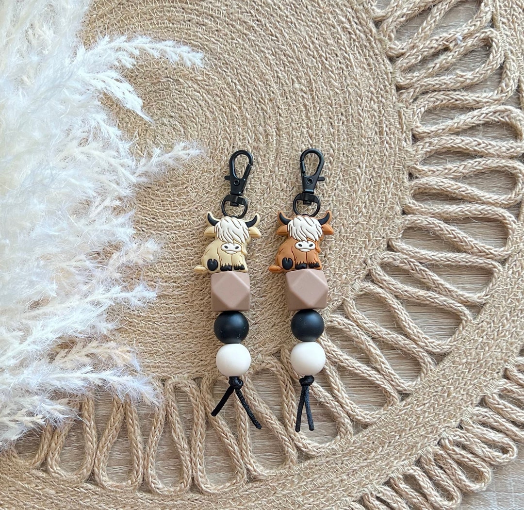 Highland Cow Keychains Highland Cow Keychains Farm Girl - Etsy