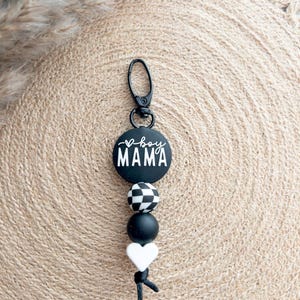 Mom Keychains | Checkered Keychains | Girl Mama Keychains | Silicone ...