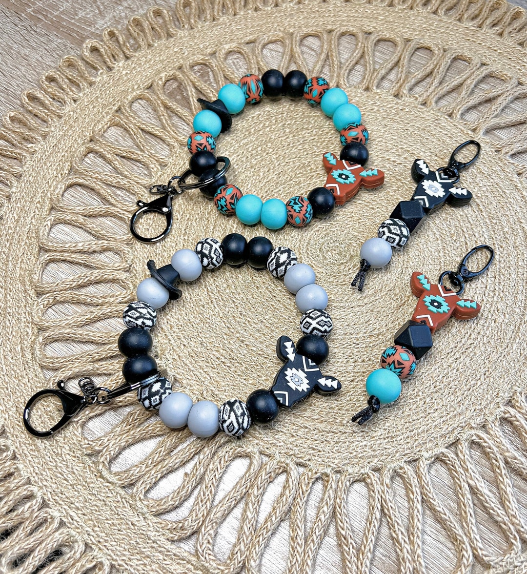 Western Keychains Cow Keychains Keychains Wristlets Keychain Wristlets ...