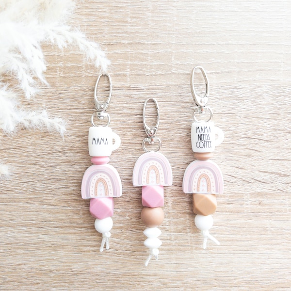 Rainbow Keychain - Etsy