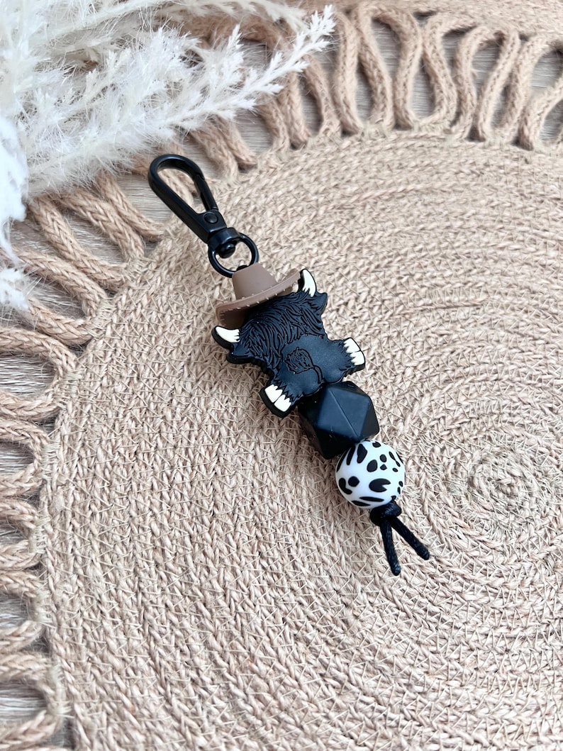 Highland Cow Wristlet | Cow Keychain | Wristlet Keychains | Highland ...
