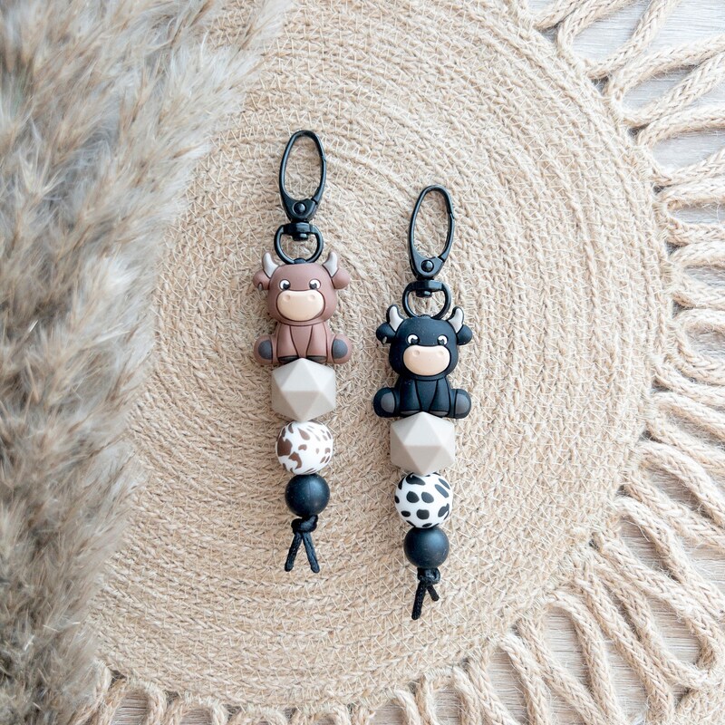 Bull Keychain - Etsy