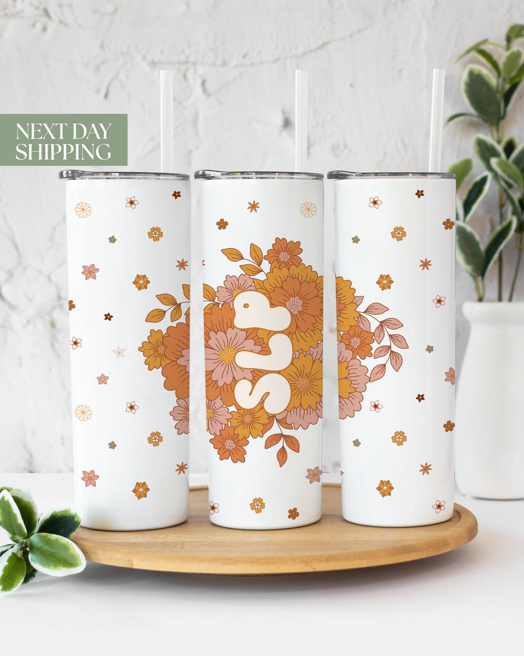 SLP Hippie, Retro, Spring, Floral 20oz Skinny Tumbler Gift for SLP ...