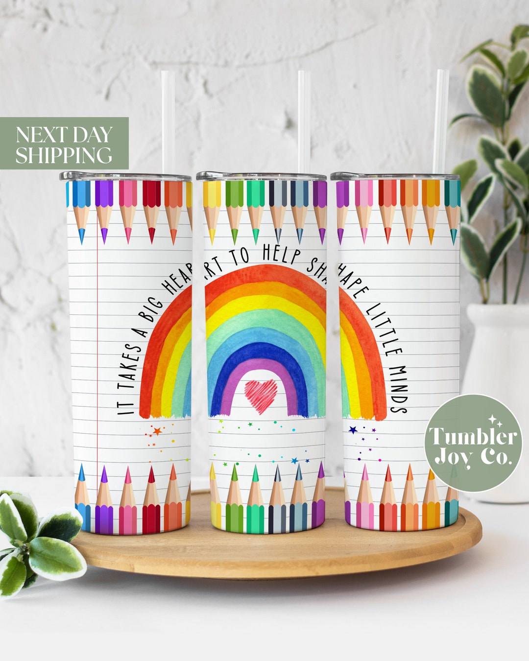Rainbow Teacher Tumbler , Teacher Gifts, Teacher Cup, Teacher ...