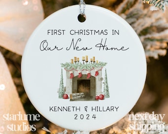 Personalized New Home Ornament - First Home Christmas Ornament - First ...