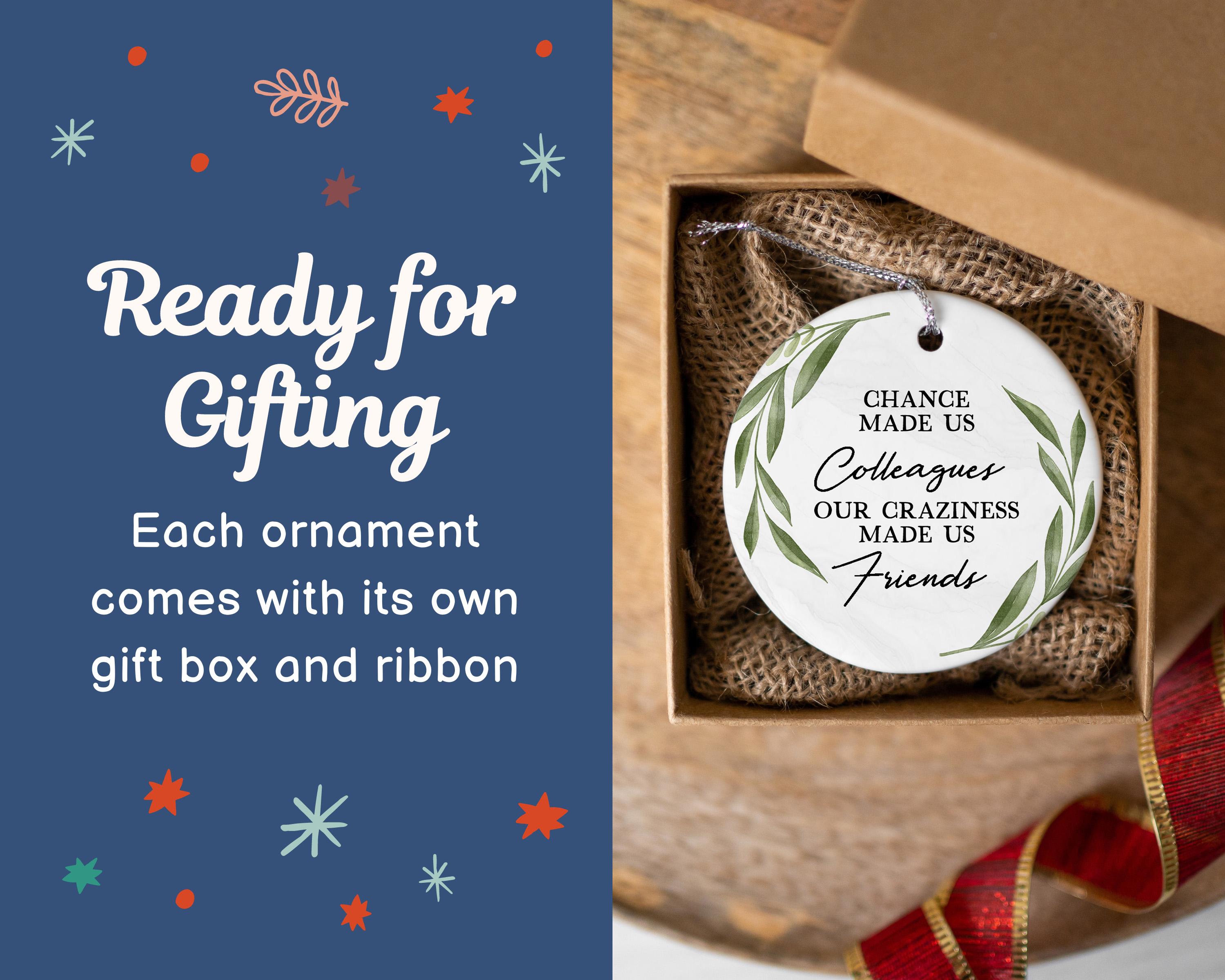 Coworker Christmas Gift - Coworker Funny Christmas Ornaments - Work ...