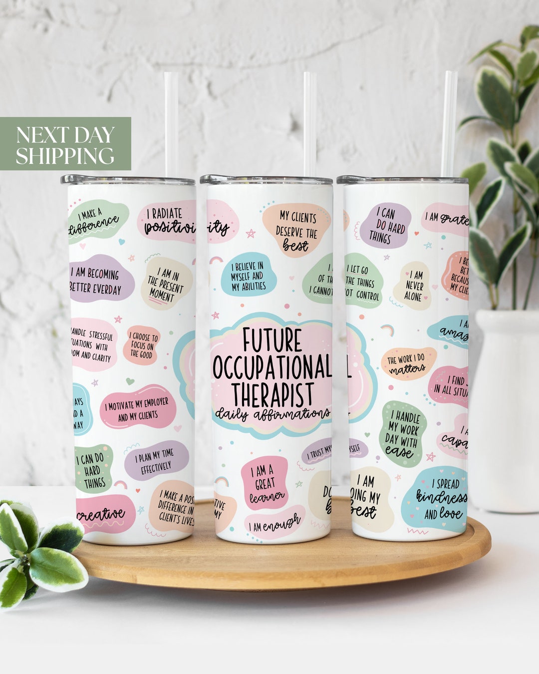 Future OT Tumbler Gift - Daily Affirmation for Future Occupational ...