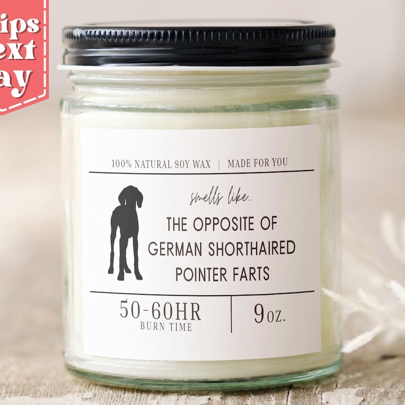Dog Candle German Pointer - Etsy